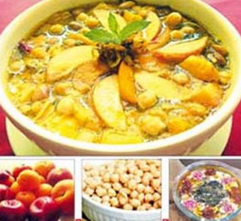 Ash-e (potage) Miveh ( Ash Miveh - Fresh Fruit Soup ) | tishineh tourism